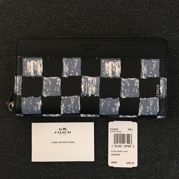 Coach | Bags | Coach Accordion Dusk Multi Checker Print Wallet | Poshmark